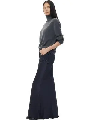 TWP Hammered Viscose Satin Maxi Skirt - Night Sky