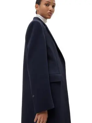 TWP Wool Twill Mattie Coat - Midnight