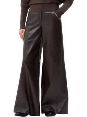 TWP CLOTHING Demie Nappa Leather Pant - Chocolate