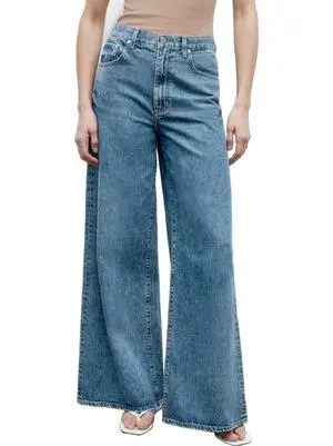TWP Tall Tiny Dancer Wide Leg Jeans - Vintage Wash
