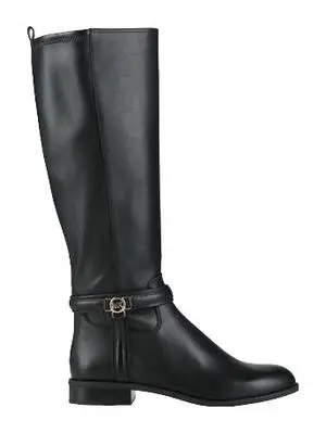 Michael Kors Leather Riding Boots - Black