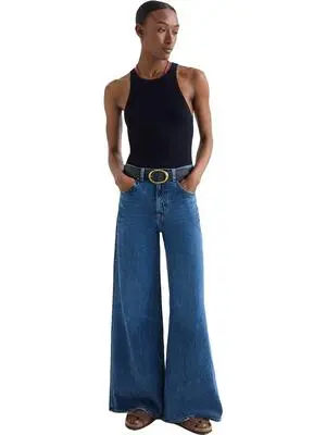 TWP Tall Tiny Dancer Wide Leg Jean