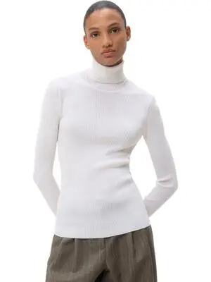 TWP Knit Merino Wool Turtleneck - Ivory