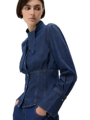 TWP CLOTHING Fifi's Shirt In Denim