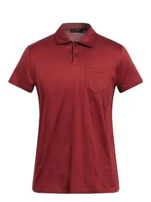 MOORER Polo Shirt Brick Size Cotton - Red