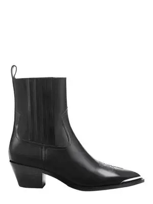 POTAMY Leather Chelsea Boots - Black