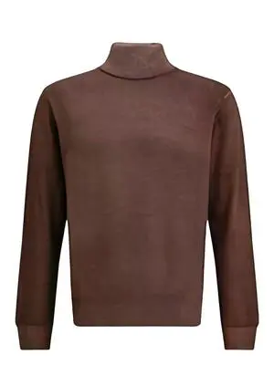 CRUCIANI Ribbed Turtleneck Sweater - Brown