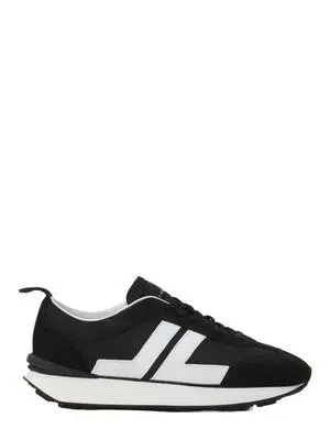 LANVIN Bumper Stripe-panel Sneakers - Black