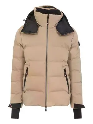Moncler Hooded Down Jacket - Neutrals
