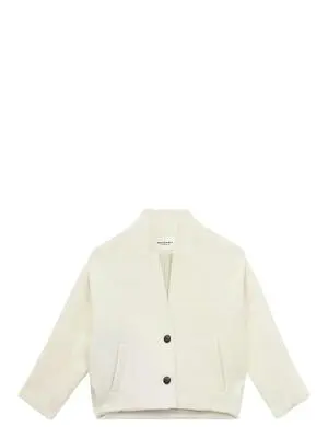 MARANT ETOILE Drogo Collarless Buttoned Jacket - Neutrals