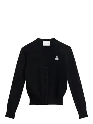 MARANT ETOILE Mona Embroidered Cardigan - Black