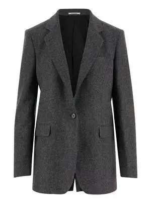 Tagliatore Herringbone Blazer - Grey