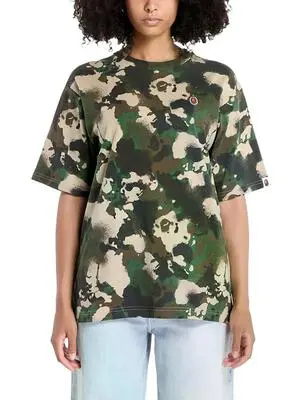 A BATHING APE Camo Ape Head T-shirt - Green