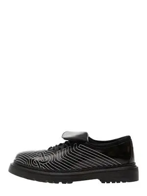Filling Pieces Topstitched Derby Shoes - Black