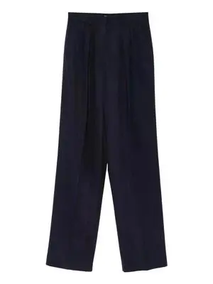 MANUEL RITZ Pinstriped Trousers - Blue