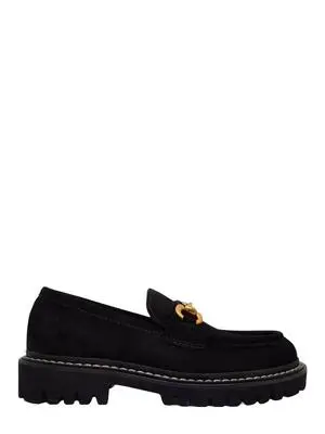 HENDERSON BARACCO 35mm Suede Loafers - Black