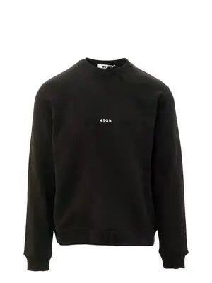 MSGM Logo-print Sweatshirt - Black