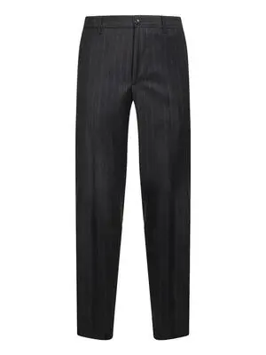 Tagliatore Pinstripe Trousers - Grey