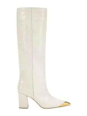 Kurt Geiger Knee-high Boots With Croc Embossed Design - Neutrals