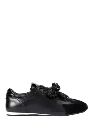 Kurt Geiger Islington Bow Leather Sneakers - Black