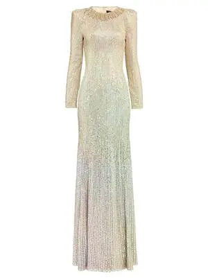 Jenny Packham Sisi Embellished Gown - Neutrals