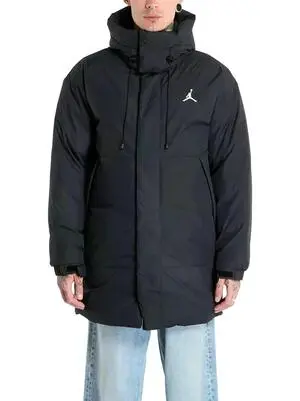 JORDAN Quilted Hooded Coat - Black