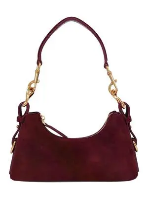 POTAMY Suede Shoulder Bag - Red