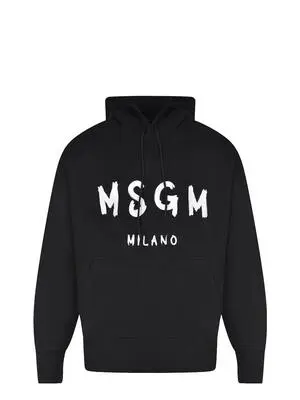 MSGM Cotton Sweatshirt Black