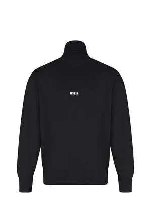 MSGM Cotton Sweatshirt - Black