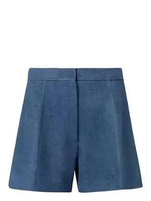 Max Mara Pleated Shorts - Blue