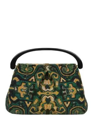 Dries Van Noten Tapestry Jacquard Tote Bag - Green