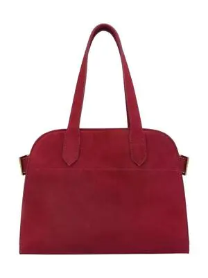POTAMY Suede Tote Bag - Red