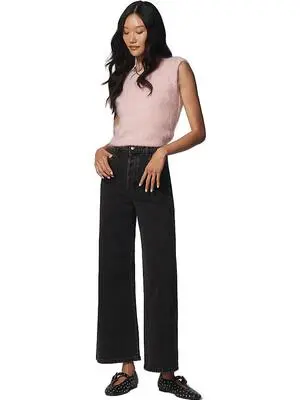 Rolla's Sailor Scoop High-rise Wide-leg Jeans - Black