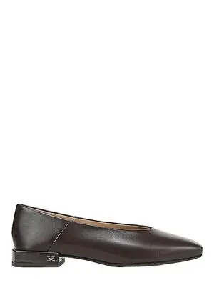 Sam Edelman Kasey Square-toe Ballet Flats - Dark Brown