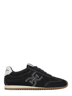 Sam Edelman Leather Isella Sneakers - Navy