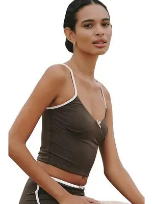 DIPPIN DAISY'S Tidepool Tank Top Brown