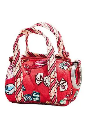 VERA BRADLEY Original Duffle Bag-shaped Bag Charm - Diamond Patchwork Somethin' Sweet