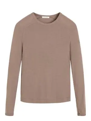 BY MALENE BIRGER Fritha Long-sleeved T-shirt - Chocolate Chip