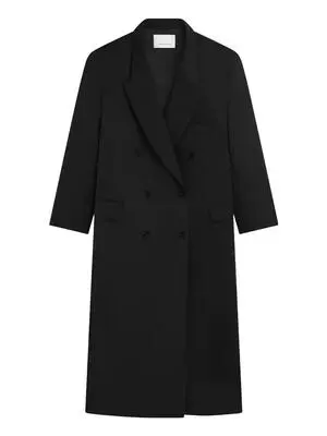 THE FRANKIE SHOP Jane Double-breasted Coat - Black