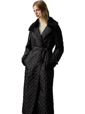 Ralph Lauren Kayleigh Quilted Twill Coat - Black