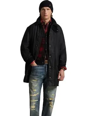 Ralph Lauren The Iconic Oilcloth Car Coat - Polo Black