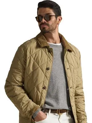 Ralph Lauren Hurston Quilted Utility Jacket - Desert Khaki