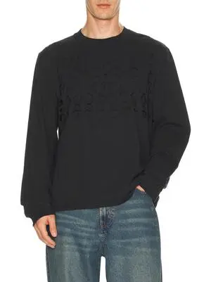 Our Legacy Tour Long Sleeve Sweatshirt - Cut Fairisle Ink