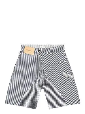 JW Anderson Twisted Workwear Shorts - Off White & Navy
