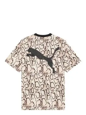 PUMA X A$ap Rocky Snakeskin Tee In Brown - Frosted Ivory