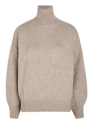 Khaite Willem Ribbed Cashmere Jumper - Beige