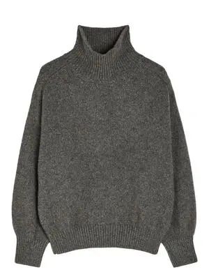 Khaite Willem Ribbed Cashmere Jumper - Dark Grey