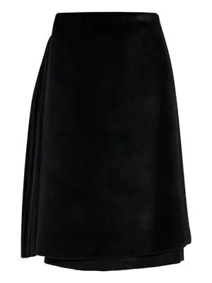 JIL SANDER Velvet Skirt - Black