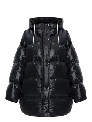 JIL SANDER Hooded Down Jacket - Black