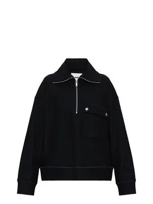 JIL SANDER Sweatshirt With Pocket - Black